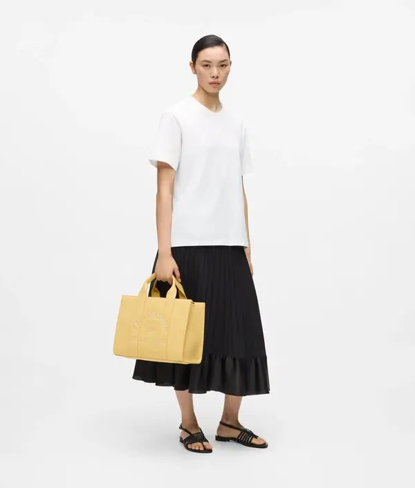 Karl Lagerfeld Organic Cotton T-shirt With Tonal Embroidery - White