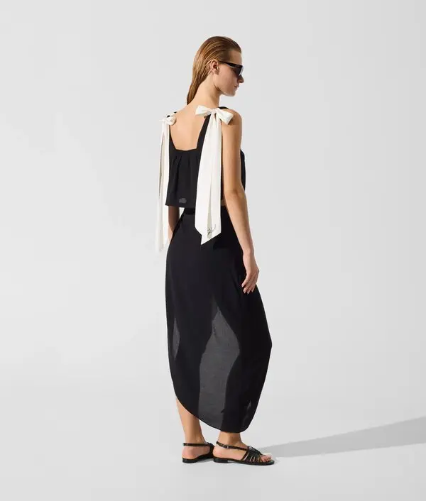 Karl Lagerfeld Signature Bow Pareo