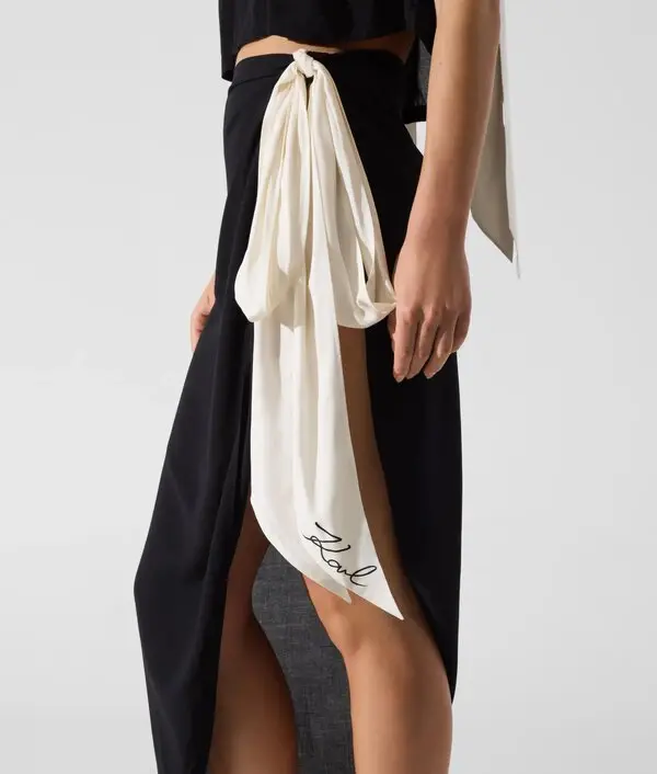 Karl Lagerfeld Signature Bow Pareo