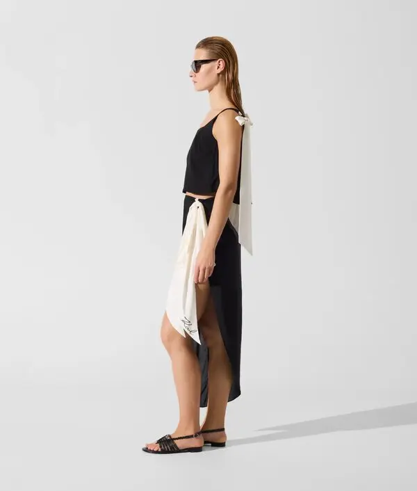 Karl Lagerfeld Signature Bow Pareo