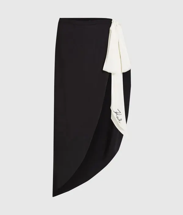 Karl Lagerfeld Signature Bow Pareo