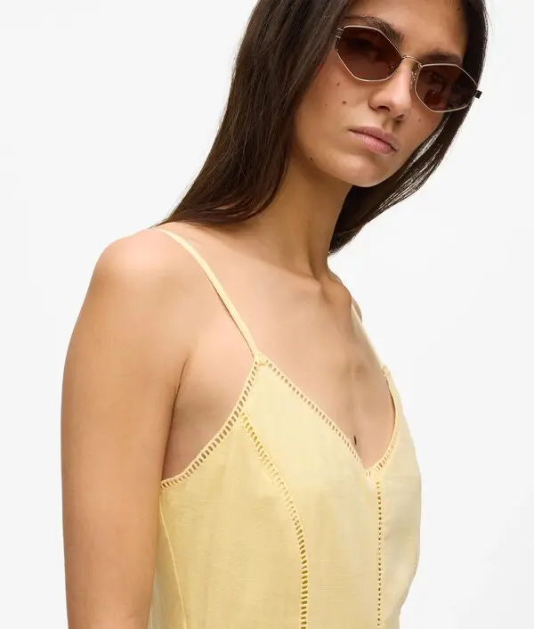 Karl Lagerfeld Cut-out Embroidery Midi Dress
