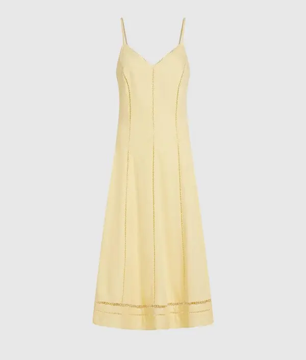 Karl Lagerfeld Cut-out Embroidery Midi Dress