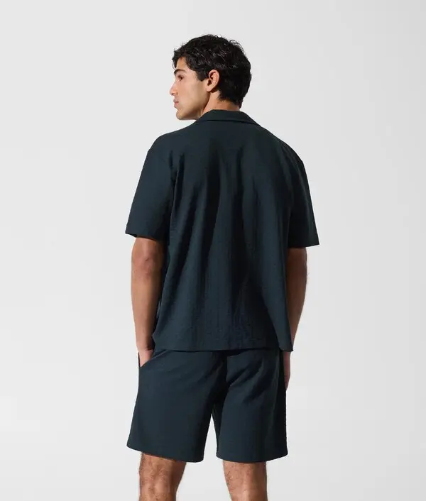Karl Lagerfeld Checked Cotton Beach Shorts