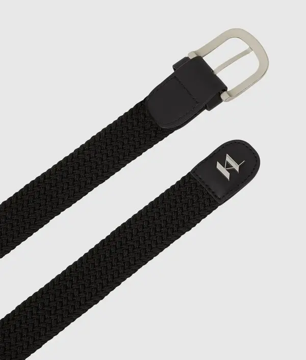 Karl Lagerfeld Monogram Woven Belt