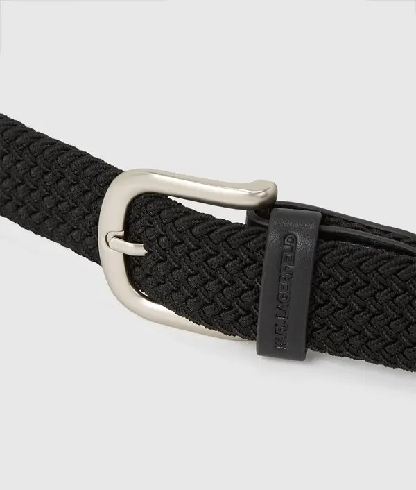Karl Lagerfeld Monogram Woven Belt