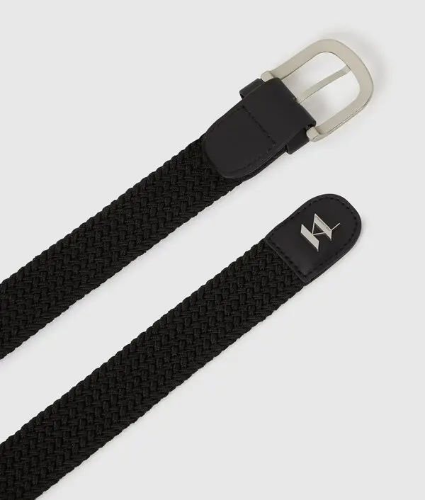 Karl Lagerfeld Monogram Woven Belt