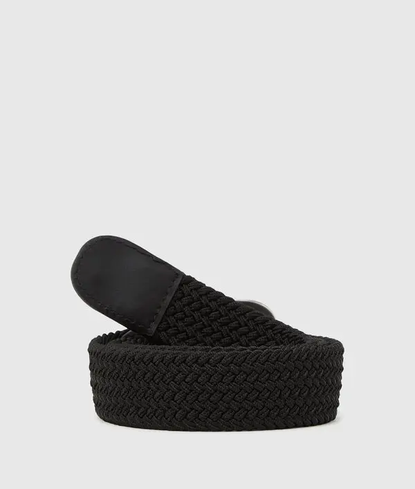 Karl Lagerfeld Monogram Woven Belt