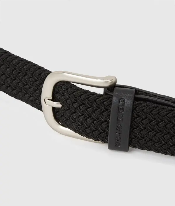Karl Lagerfeld Monogram Woven Belt