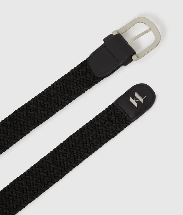 Karl Lagerfeld Monogram Woven Belt