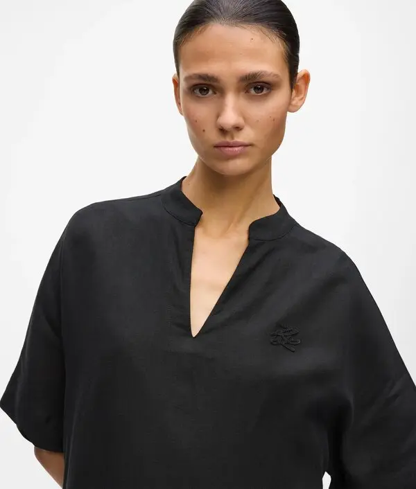 Karl Lagerfeld Linen Blend Shift Dress