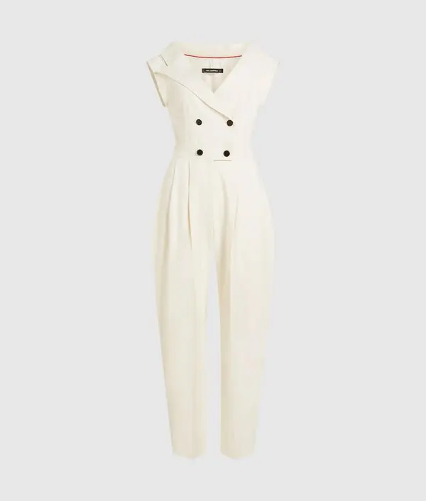 Karl Lagerfeld Tailored Jumpsuit With Balloon Pants