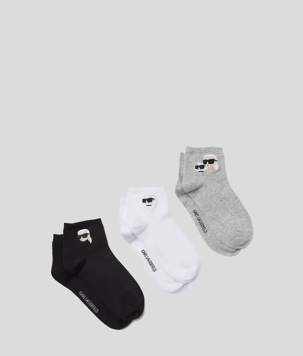Karl Lagerfeld Ikon Short Socks – 3-pack