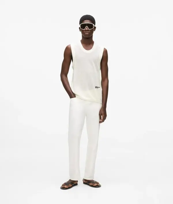 KL JEANS Jeans Organic Cotton Knit Tank Top - White