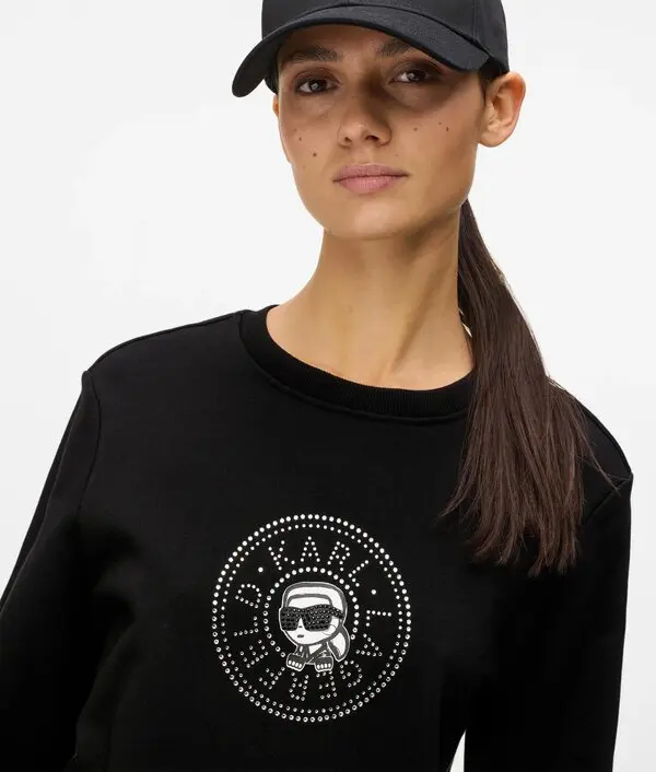 Karl Lagerfeld Ikon Circle Logo Sweatshirt