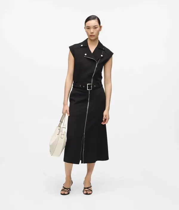 Karl Lagerfeld Jersey Biker Maxi Skirt