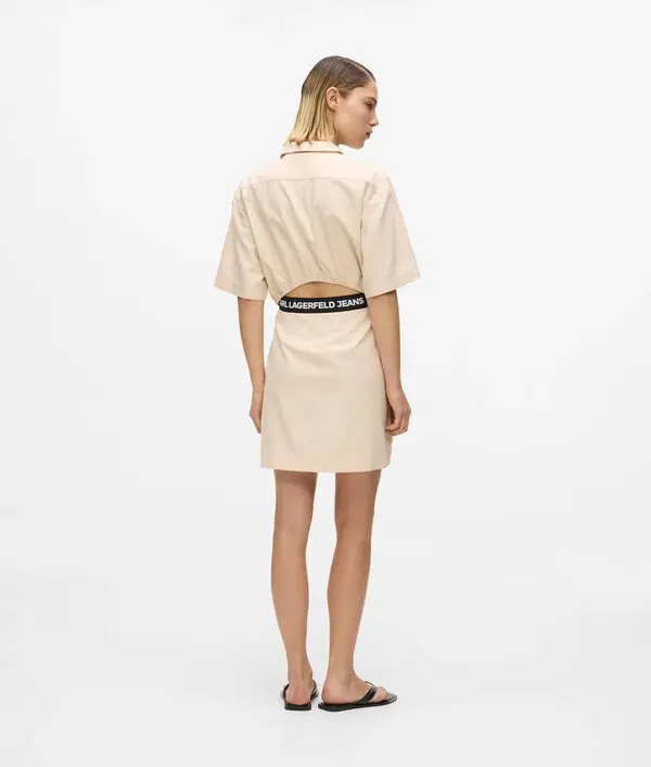 KL JEANS Jeans Short-sleeved Utility Dress With Cut-out Back
