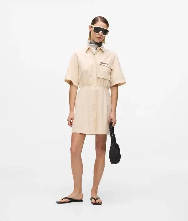 KL JEANS Jeans Short-sleeved Utility Dress With Cut-out Back