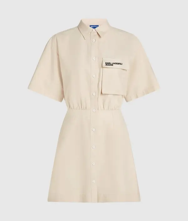 KL JEANS Jeans Short-sleeved Utility Dress With Cut-out Back