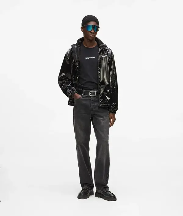 KL JEANS Jeans Shiny Hooded Bomber Jacket
