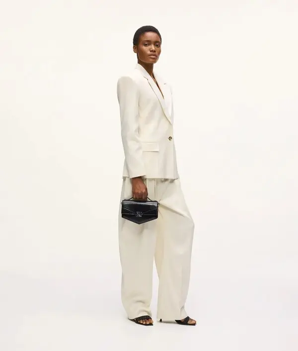 Karl Lagerfeld Structured Viscose Blend Blazer