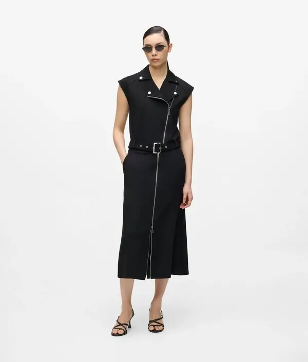Karl Lagerfeld Sleeveless Jersey Biker Sweatshirt