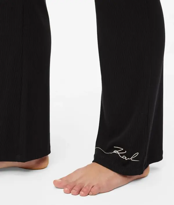 Karl Lagerfeld Signature Loungewear Flared Pants