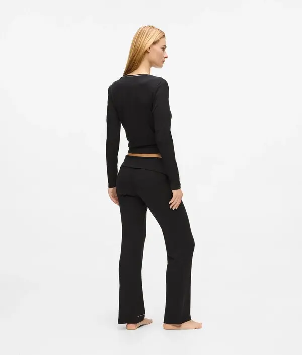 Karl Lagerfeld Signature Loungewear Flared Pants