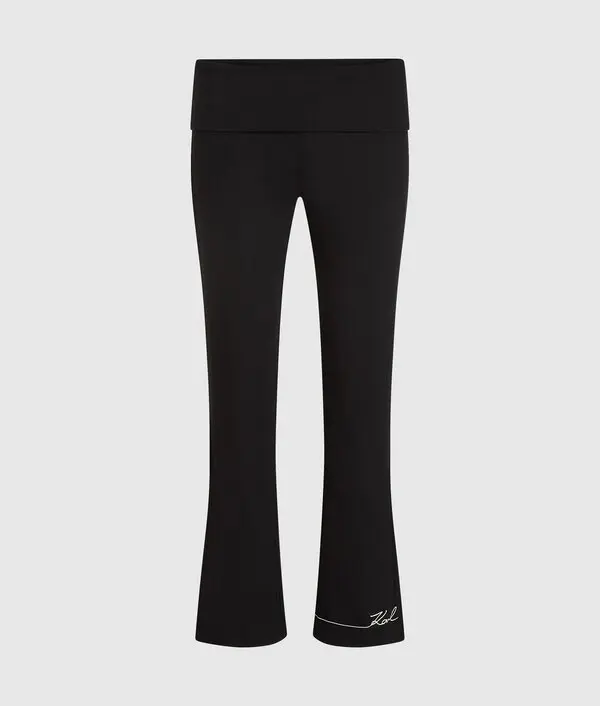 Karl Lagerfeld Signature Loungewear Flared Pants