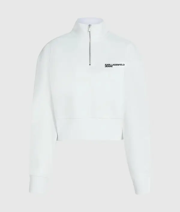 KL JEANS Jeans Half-zip Cropped Sweatshirt