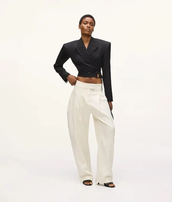 Karl Lagerfeld Kl Studio Barrel-leg Pants - Pristine