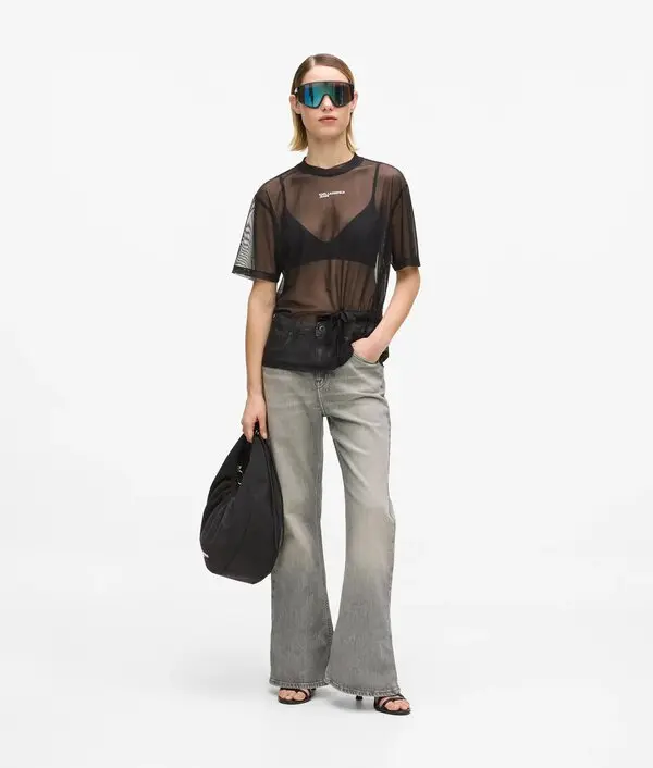 KL JEANS High-rise Gray Flare Jeans