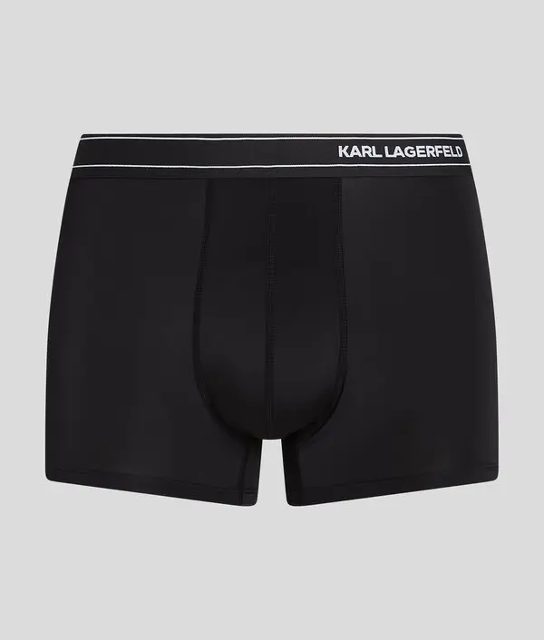 Karl Lagerfeld Logo Lightweight Trunks – 3-pack - Black