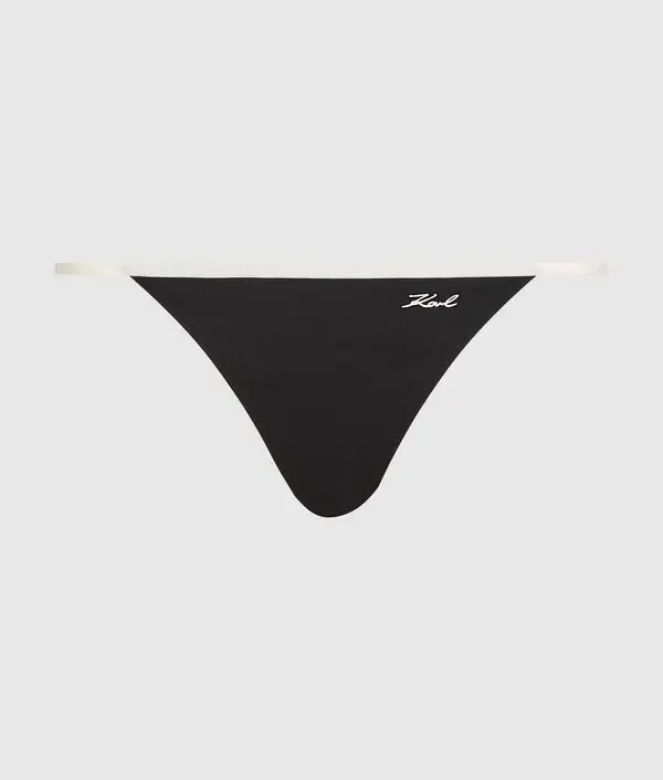 Karl Lagerfeld Signature Thong - Black