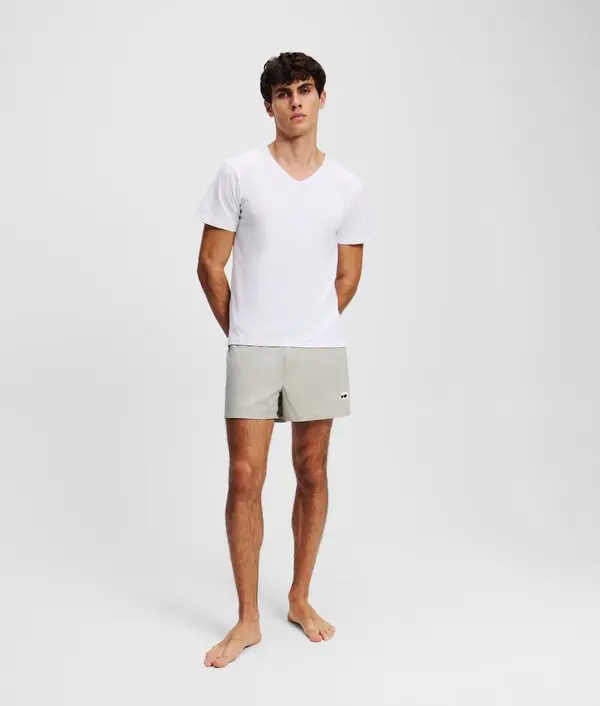 Karl Lagerfeld Logo V-neck T-shirt – 2-pack
