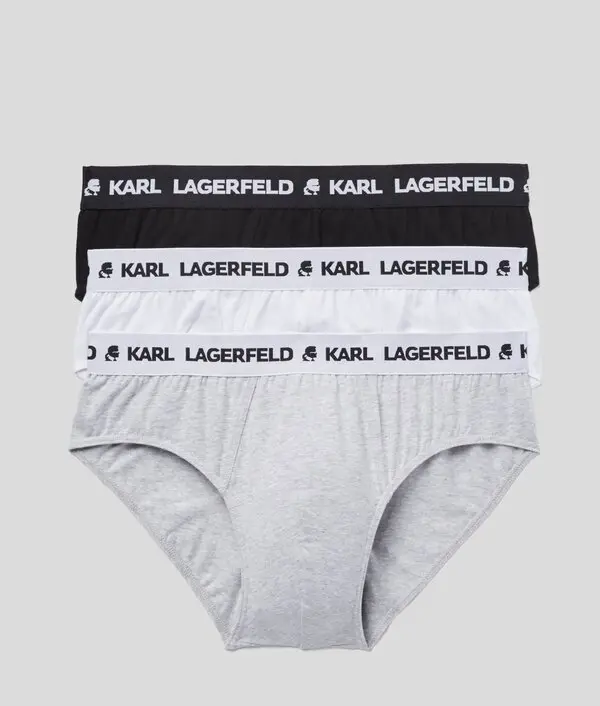 Karl Lagerfeld Logo Briefs – 3-pack - Multi