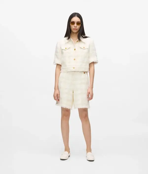 Karl Lagerfeld Bouclé Bermuda Shorts - Pristine