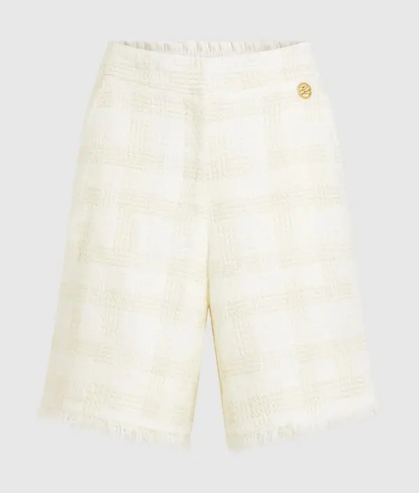 Karl Lagerfeld Bouclé Bermuda Shorts