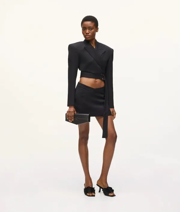Karl Lagerfeld Mini Skort With X-panel Construction