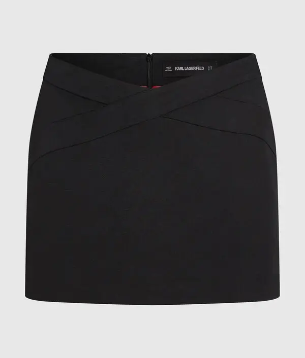 Karl Lagerfeld Mini Skort With X-panel Construction
