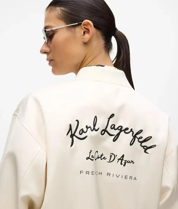 Karl Lagerfeld Côte D'azur Bomber Jacket