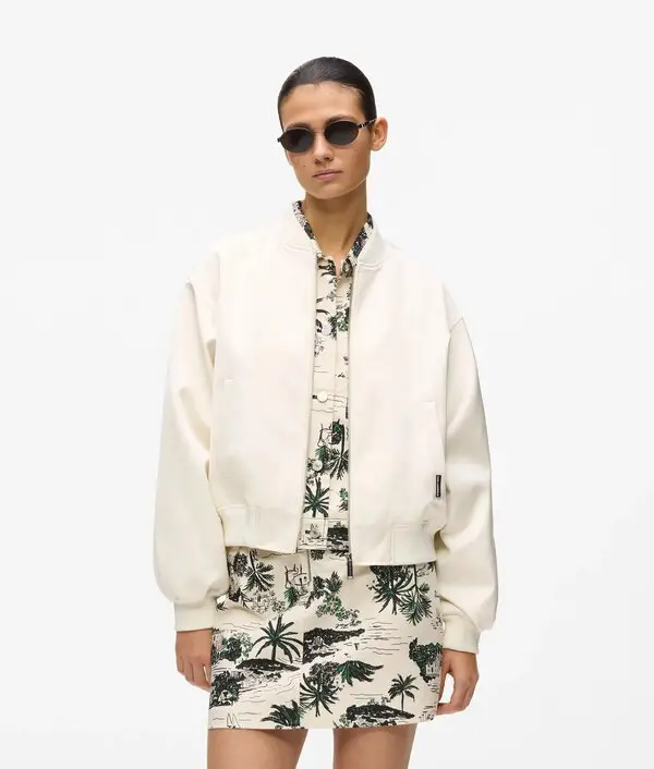 Karl Lagerfeld Côte D'azur Bomber Jacket - Pristine