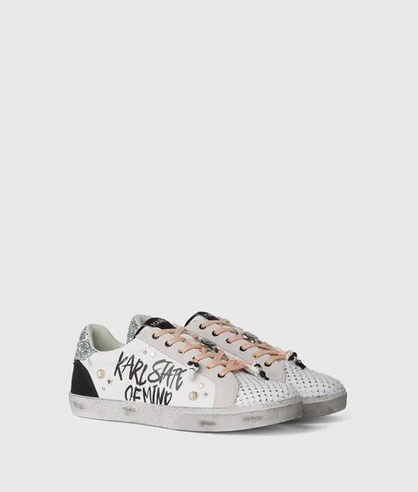 Karl Lagerfeld Karl Quote Studded Sneakers