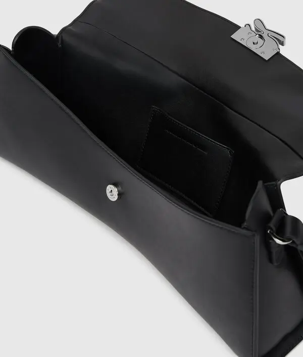 Karl Lagerfeld K/autograph Twist Elongated Shoulder Bag - Black/white