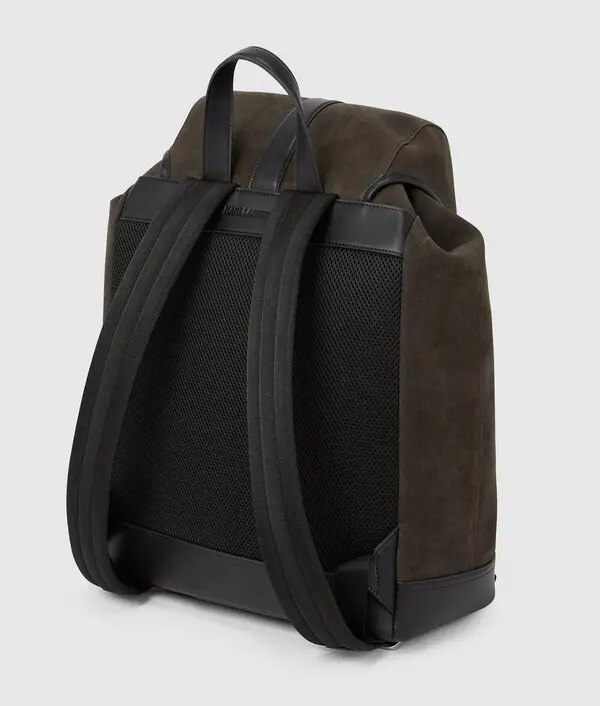 Karl Lagerfeld K/traveller Faux Suede Backpack