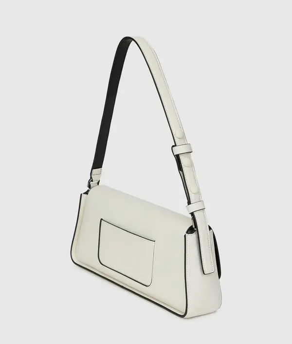 Karl Lagerfeld Elongated Shoulder Bag - Off White