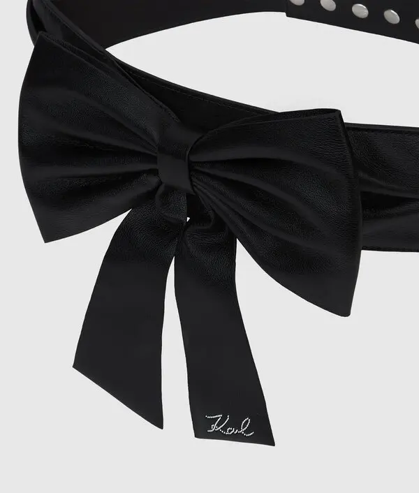 Karl Lagerfeld K/signature Bow Belt
