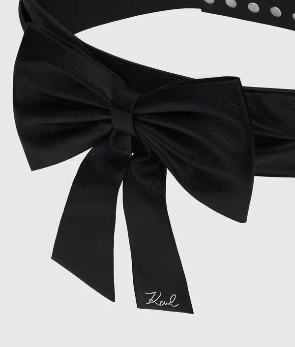 Karl Lagerfeld K/signature Bow Belt