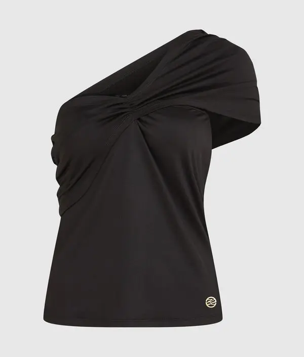 Karl Lagerfeld Draped One-shoulder T-shirt