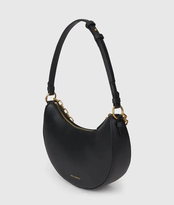 Karl Lagerfeld K/autograph Moon Chain Shoulder Bag - Black/gold